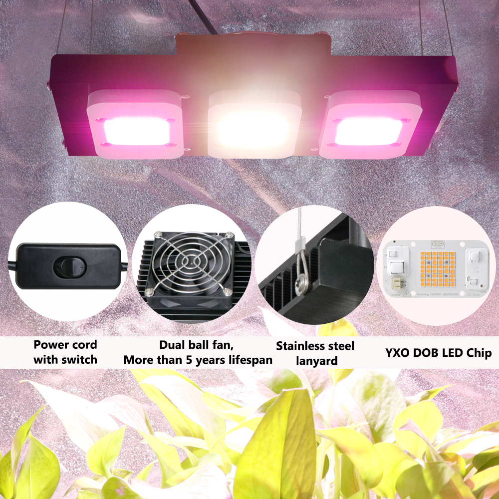 150W Samsung LM283B+ Quantum YXO LED Grow Light - Yxo Leds